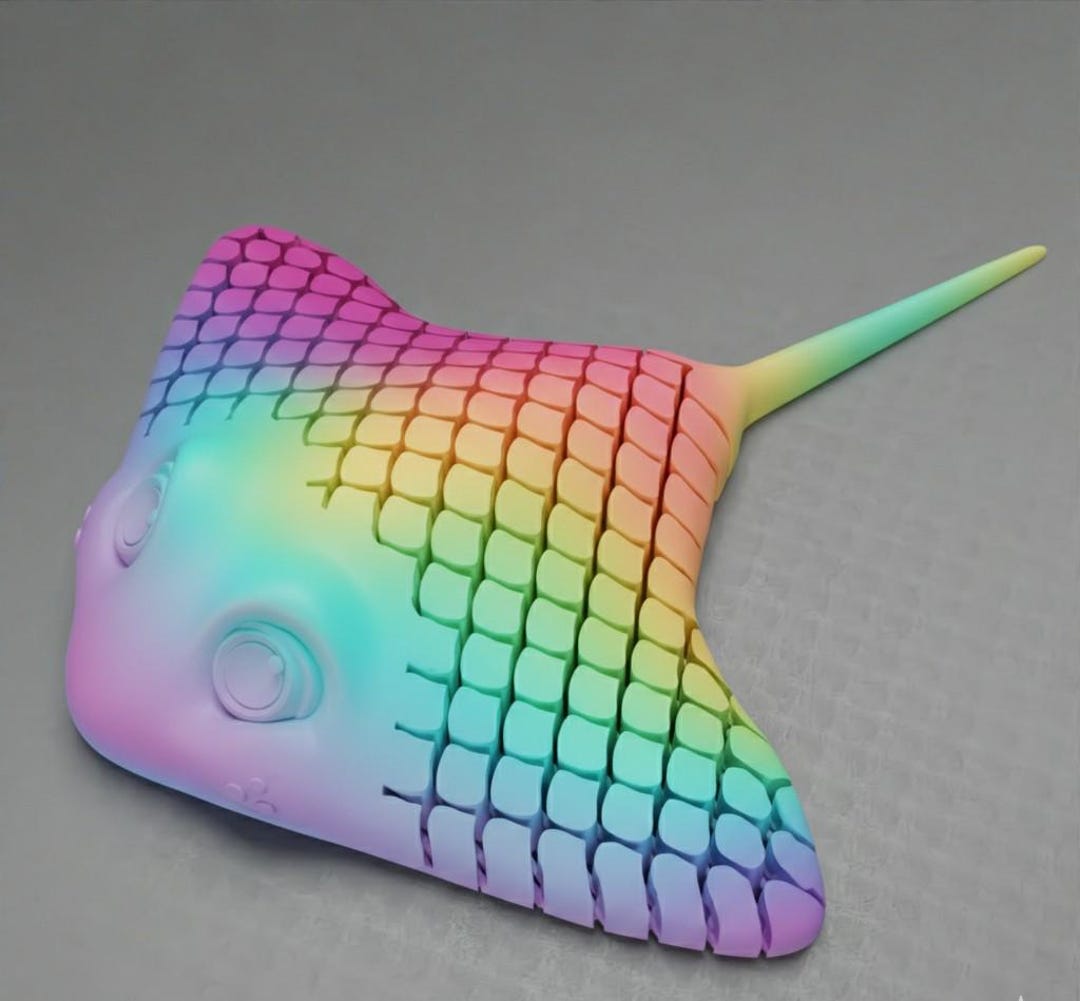 3D Model Fish STL File Flexi Articulated Fish Cartoon Cute Printable ...