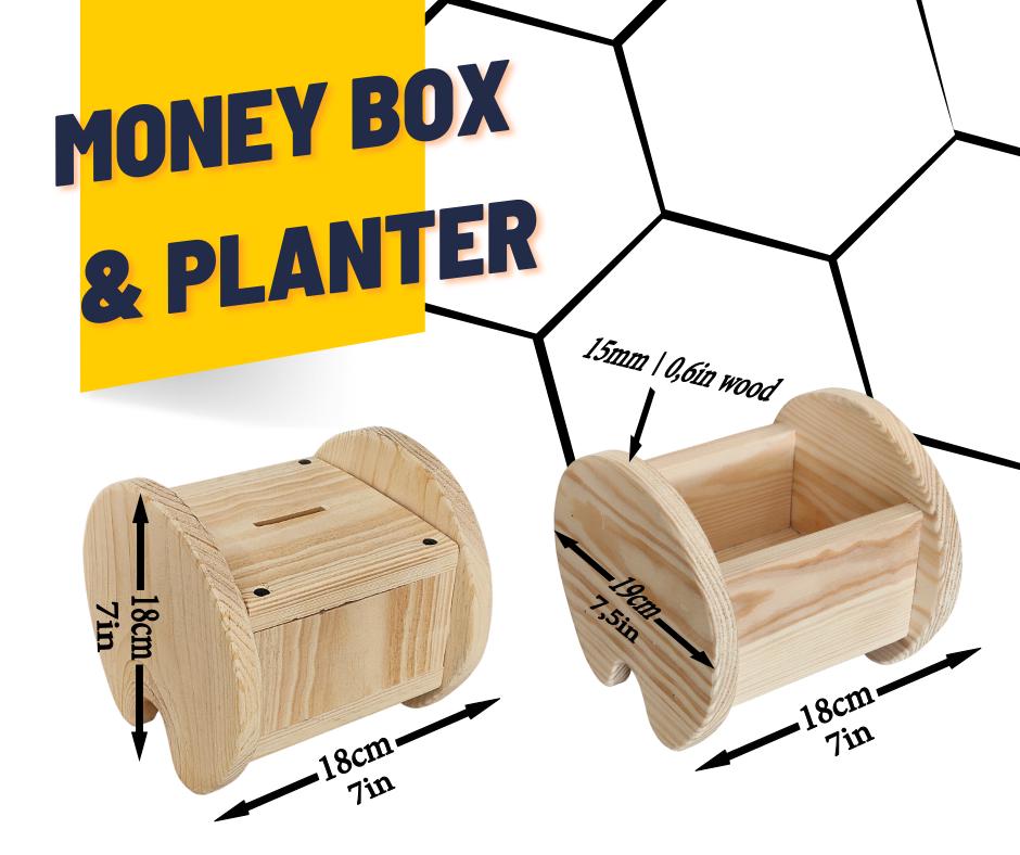 DIY Eco-friendly Wooden Animal | Digital Plans for Money Box & Planter ...