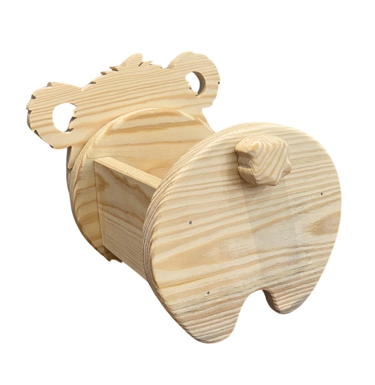 DIY Eco-friendly Wooden Animal | Digital Plans for Money Box & Planter ...