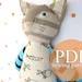 Stuffed Toy Bunny Pdf Sewing Pattern Easter Bunny Rabbit Hare Pdf ...