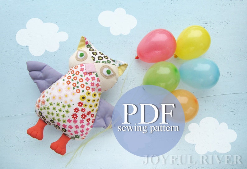 Owl Sewing Pattern PDF. Stuffed Toy Owl. DIY Tutorial Baby | Etsy