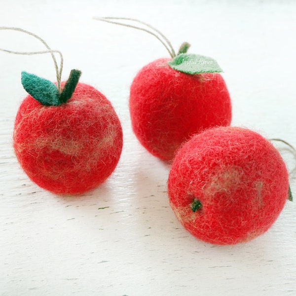 Apple Ornament - Etsy