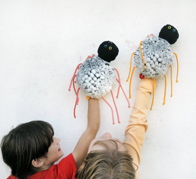 Plush Spider Toy. Spider Hand Puppet. Bright Modern Toy. - Etsy