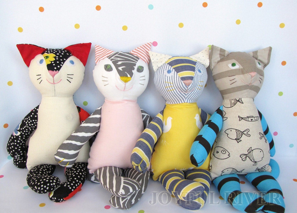 Stuffed Cat Doll Sewing Pattern, DIY Plush Toy (PDF Pattern) - Etsy