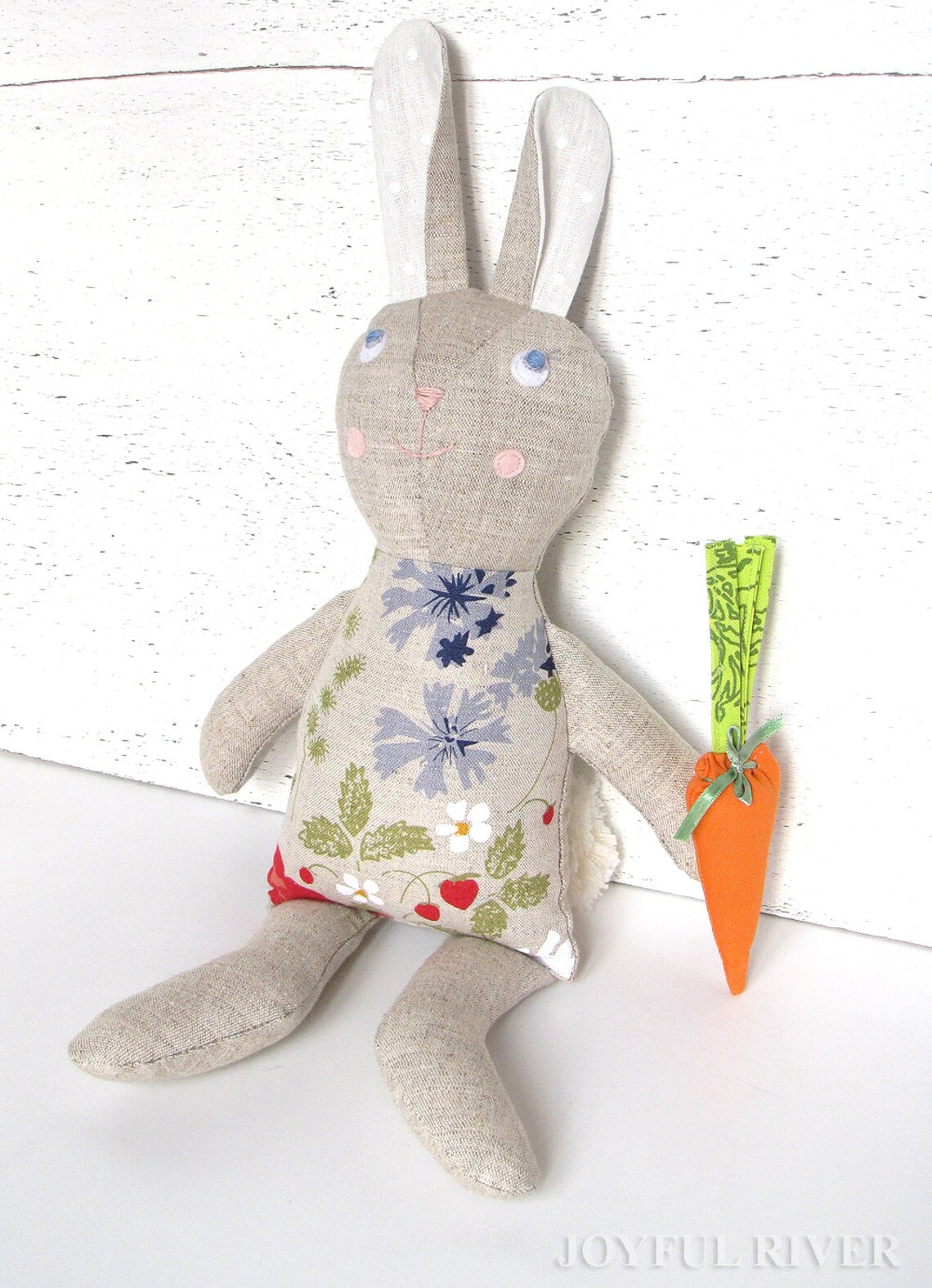 Stuffed Toy Bunny Pdf Sewing Pattern Easter Bunny Rabbit | Etsy