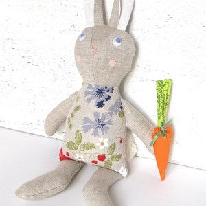 Stuffed Toy Bunny Pdf Sewing Pattern - Easter Bunny Rabbit Hare Pdf ...