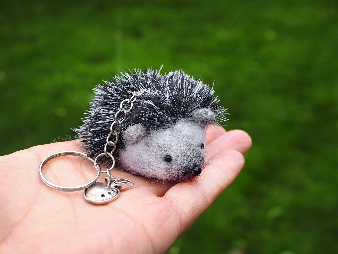 Hedgehog Keychain, Hedgehog Bag Charm, Personalized Keychain, Keychain ...