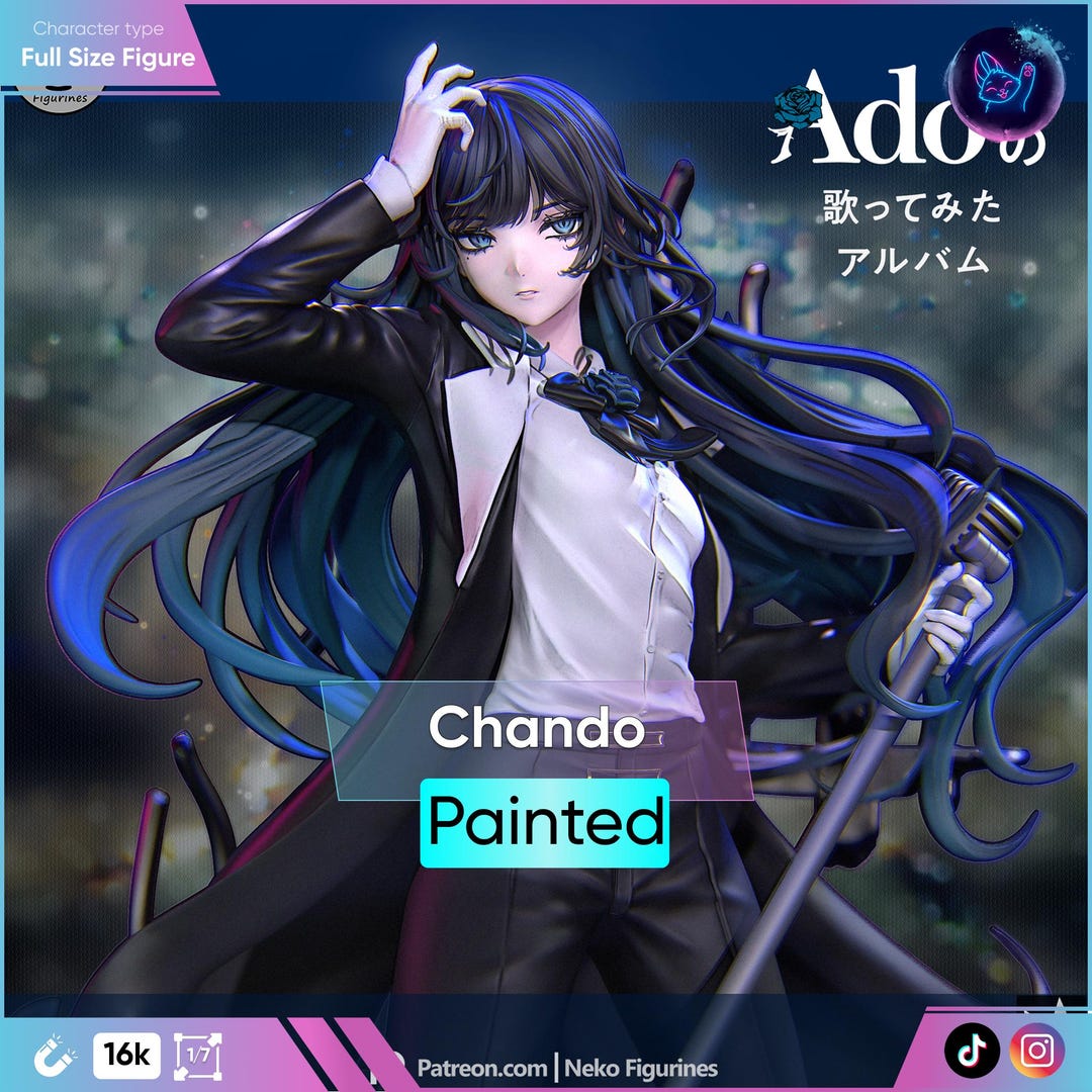 Ado (chando) [hand-painted Figure With Magnets], 254mm | 16K Resin 3D ...