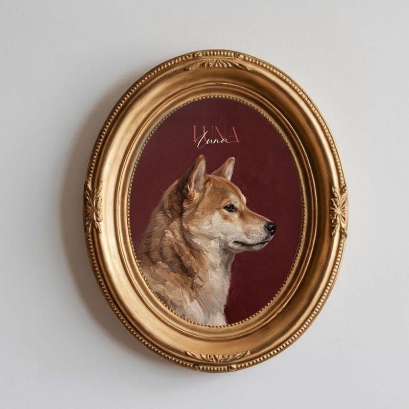 Shiba Inu Oil Painting - Etsy