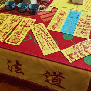 Taoist Handmade Paper Talisman | Feng Shui Protection Amulet - Etsy