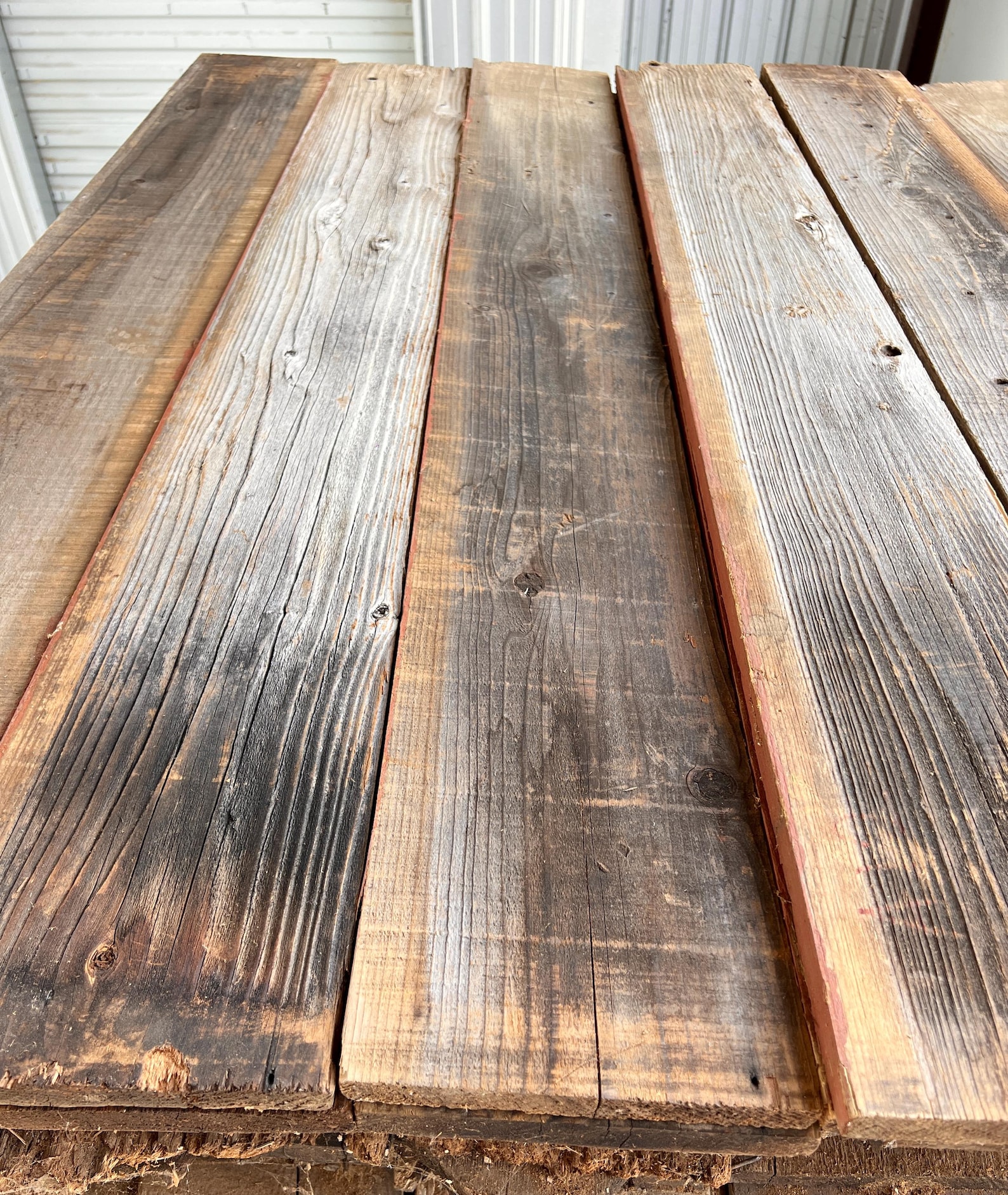Rustic Redwood Siding Barnwood Wall Wood Boards Weathered Accent Wall ...