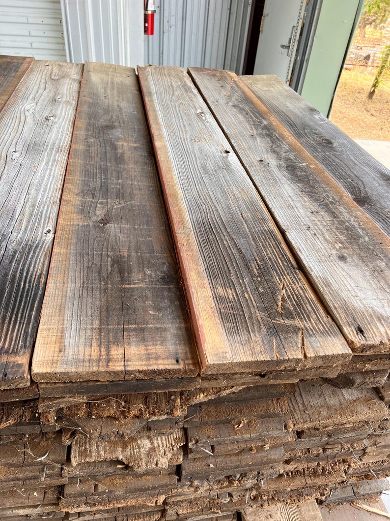Reclaimed Redwood Boards - Rustic Barn Wood Wall Paneling - Etsy