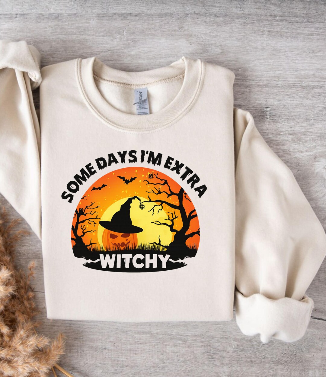 Some Days I’m Extra Witchy PNG Halloween Sweatshirt Design Spooky ...