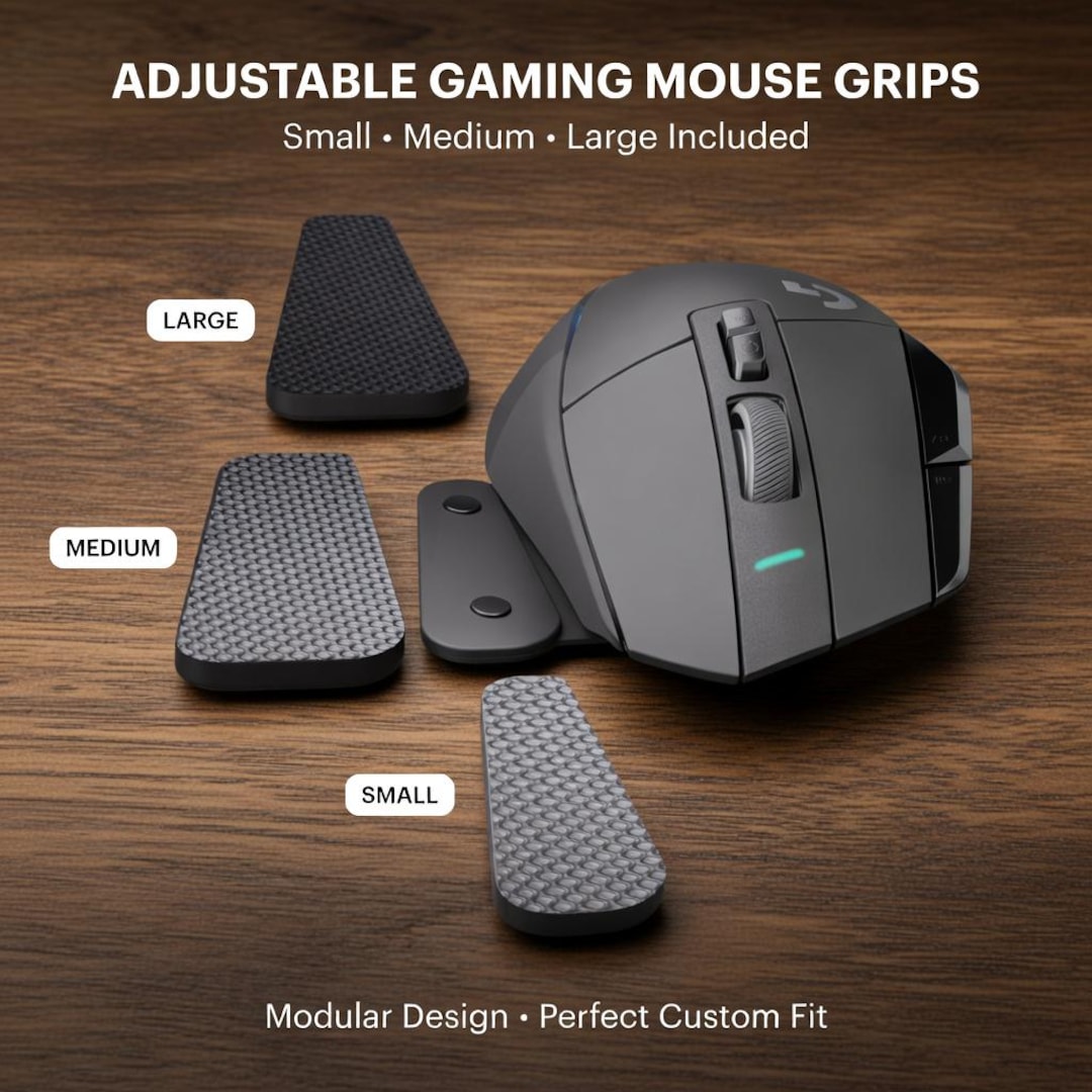 Modular Magnetic Ergonomic Pinky Rest for Gaming Mice | 3 Sizes ...