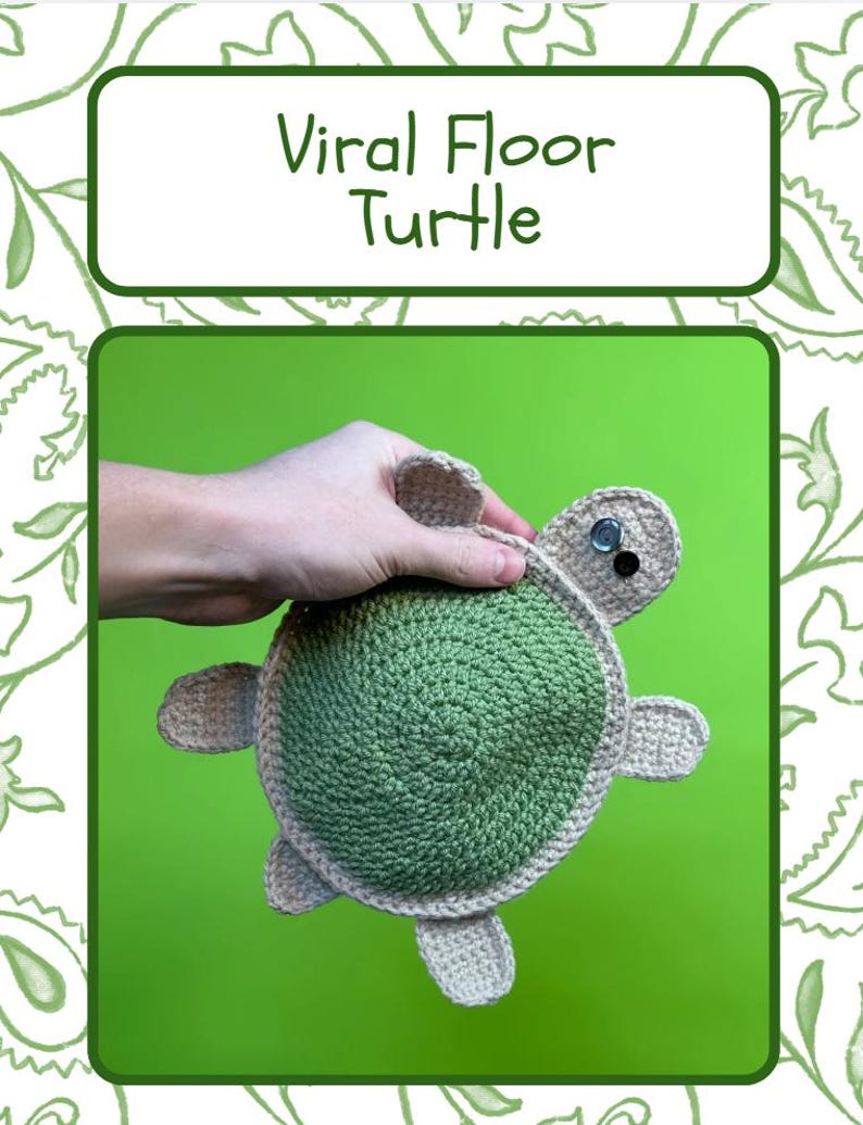 Crochet Viral Floor Turtle Pattern - Etsy