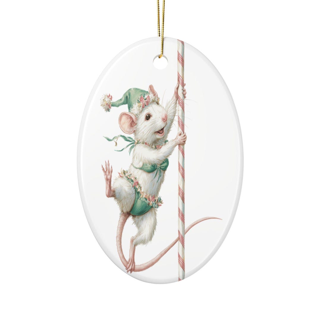 Funny Christmas Ornament | Pole Dancing Rat | Quirky Holiday Decor ...