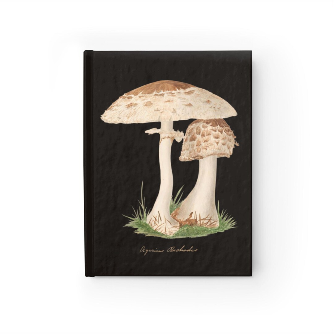 Vintage Mushrooms Journal | Botanical Illustration Hardcover | Unlined ...