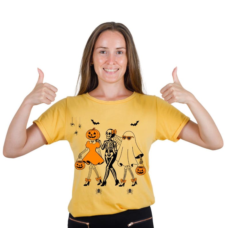 Halloween Girl Squad PNG: Spooky Friends Digital Download - Etsy