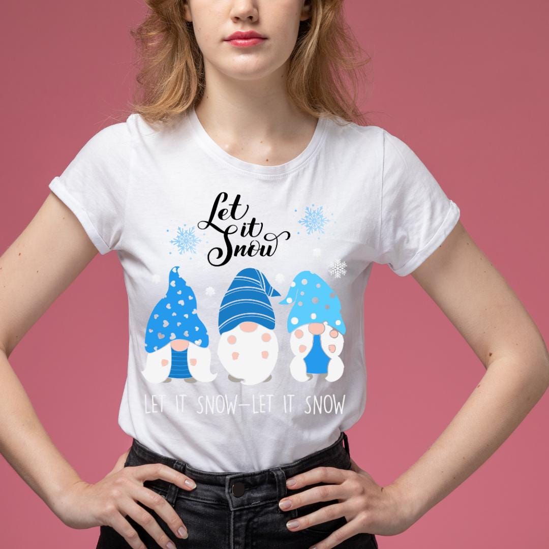 Winter Christmas Gnomes PNG: Blue Scandinavian Clipart (digital ...
