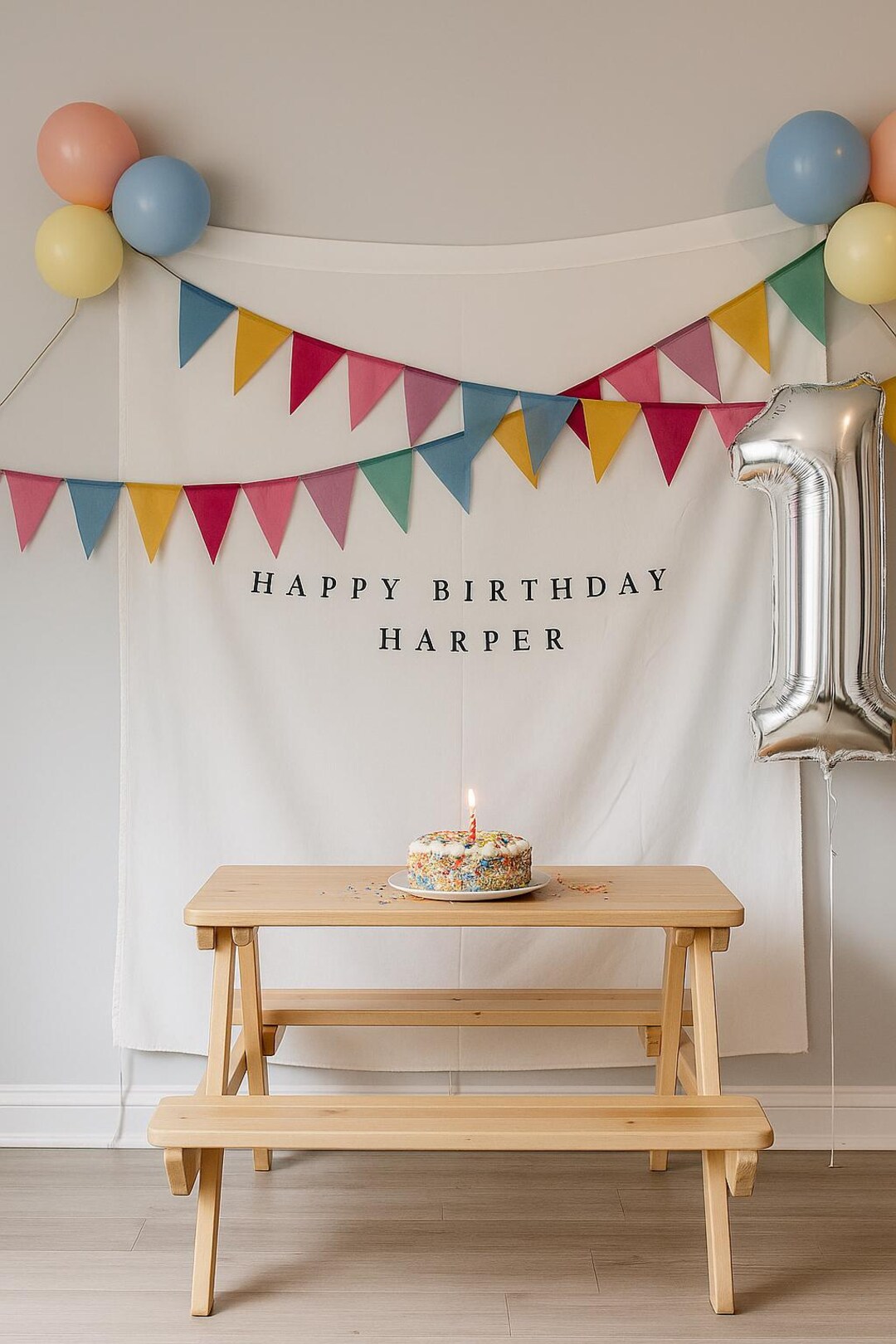 Personalized Birthday Name Flag, Birthday Banner, Custom Birthday ...