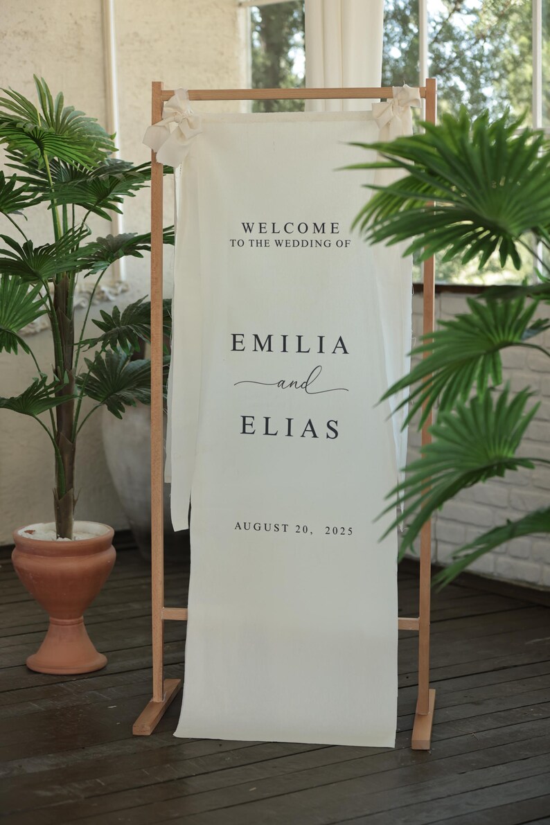 Personalized Fabric Bridal Shower Welcome Sign, Party Banner - Etsy