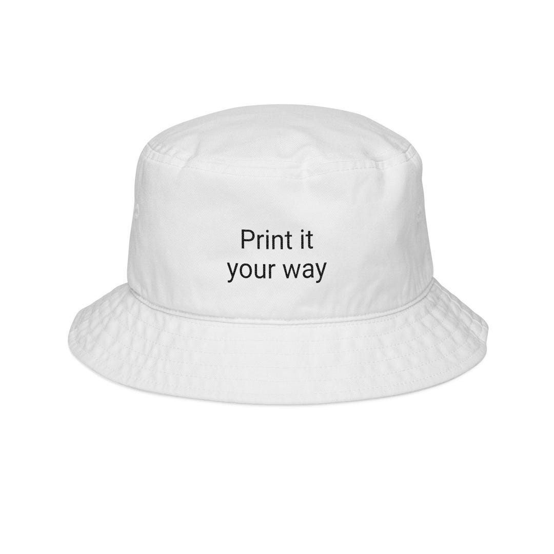 Customizable Bucket Hat With Embroidery | Unique Sun Protection, Beach ...