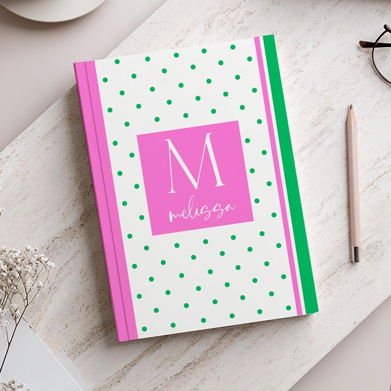Preppy Notebook - Etsy