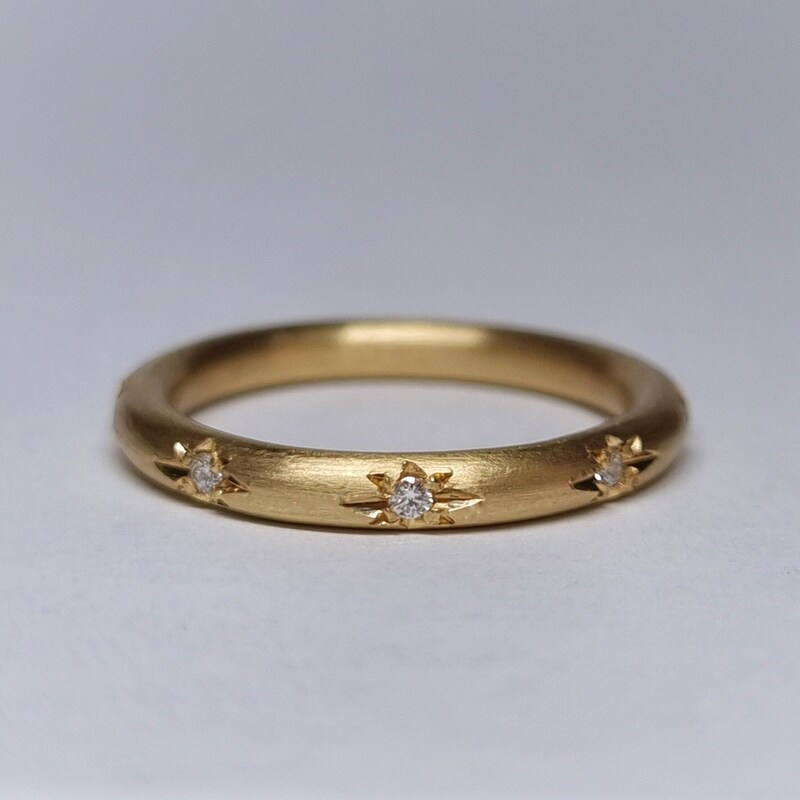 Star Wedding Band - Etsy