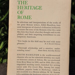 The Roman Way to Western Civilization by Edith Hamilton - Etsy