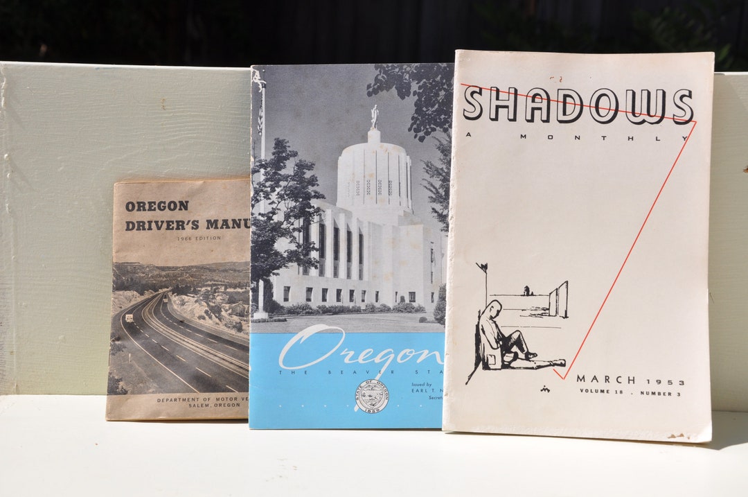 Book Lot 3 About Oregon, Booklets, Oregon State Capitol, Shadows A ...