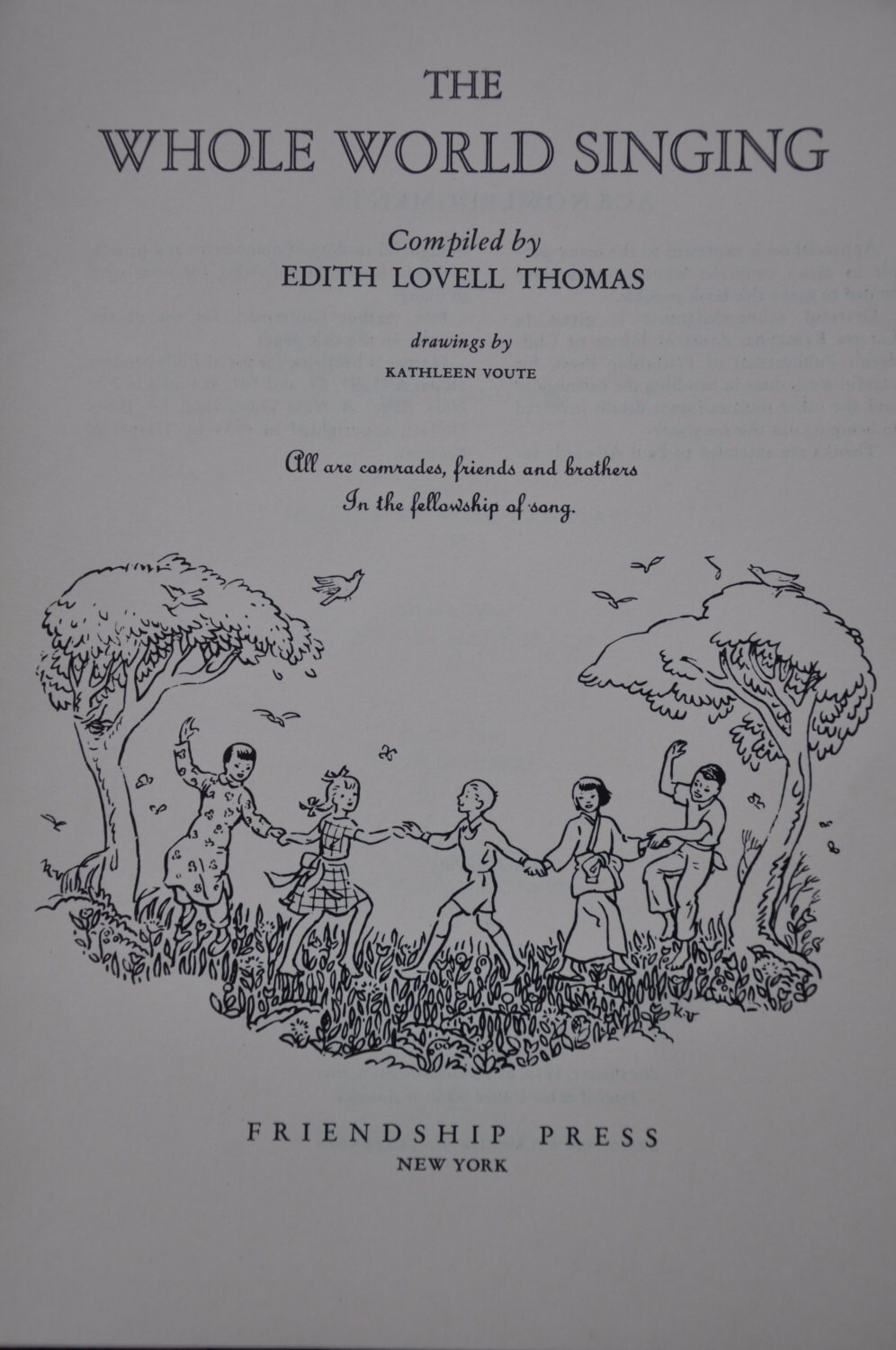 Song Book the Whole World Singing songs of Praise and Work - Etsy