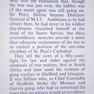 Book: Cloak Without Dagger, by Sir Percy Sillitoe K.B.E. 1955 - Etsy