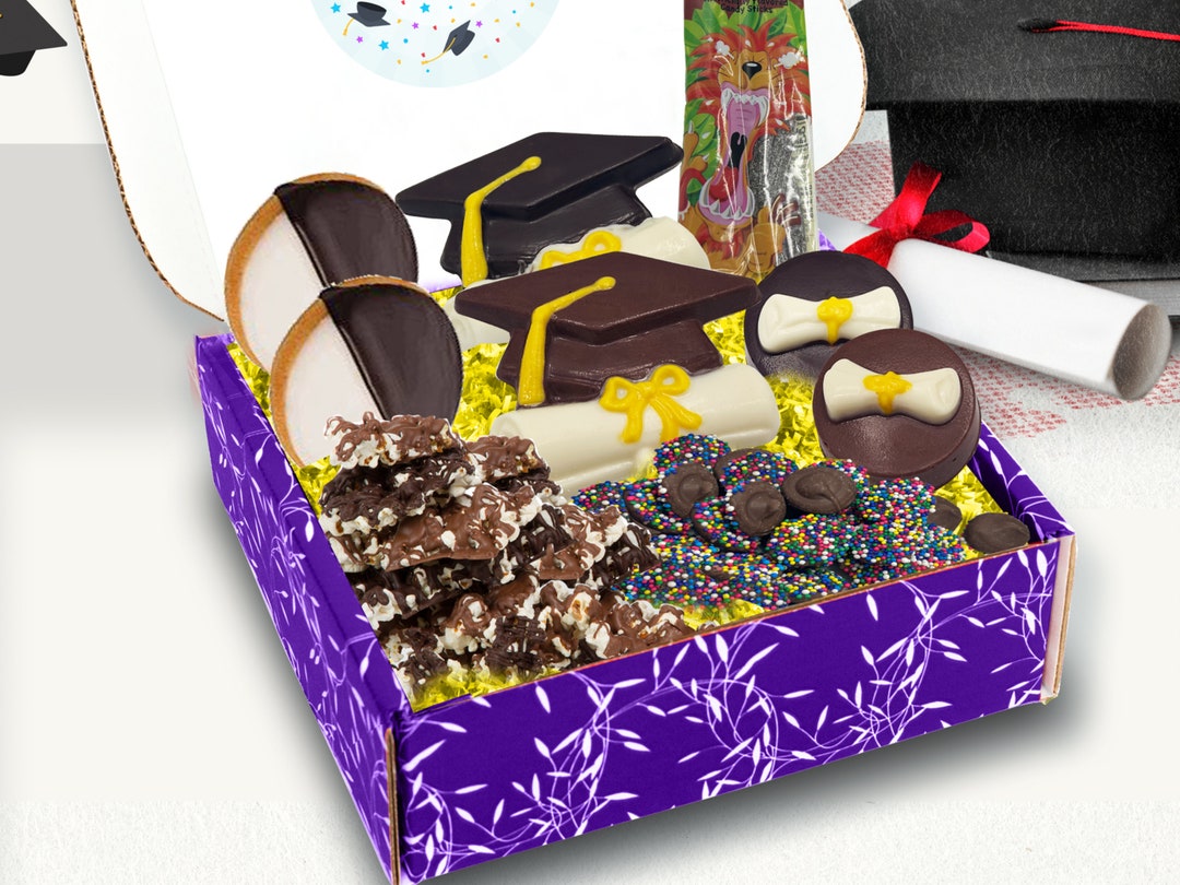 Graduation Gift Box - Sugar Plum Chocolates - Snacks for Graduate ...