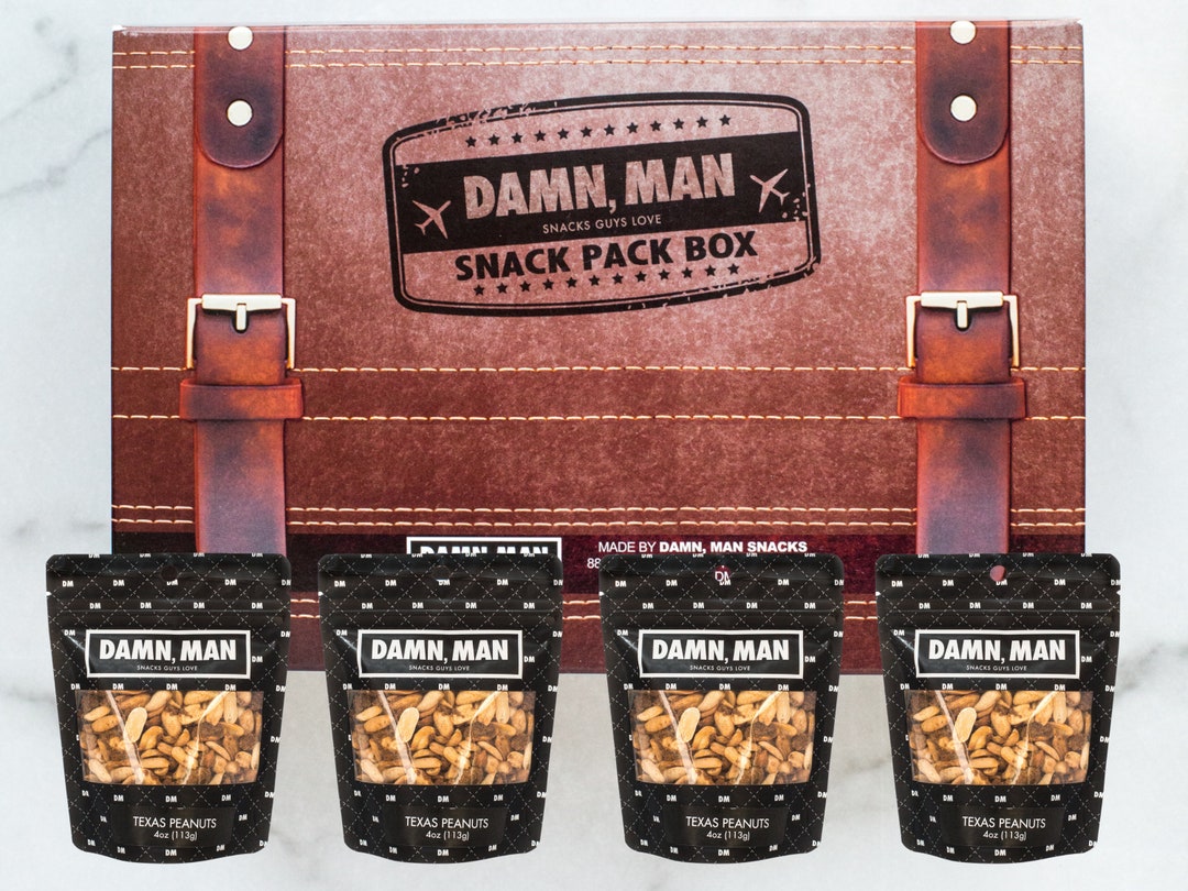 4 Texas BBQ Peanuts Snack Pack - Bold Smoked Barbecue Flavored Nuts ...