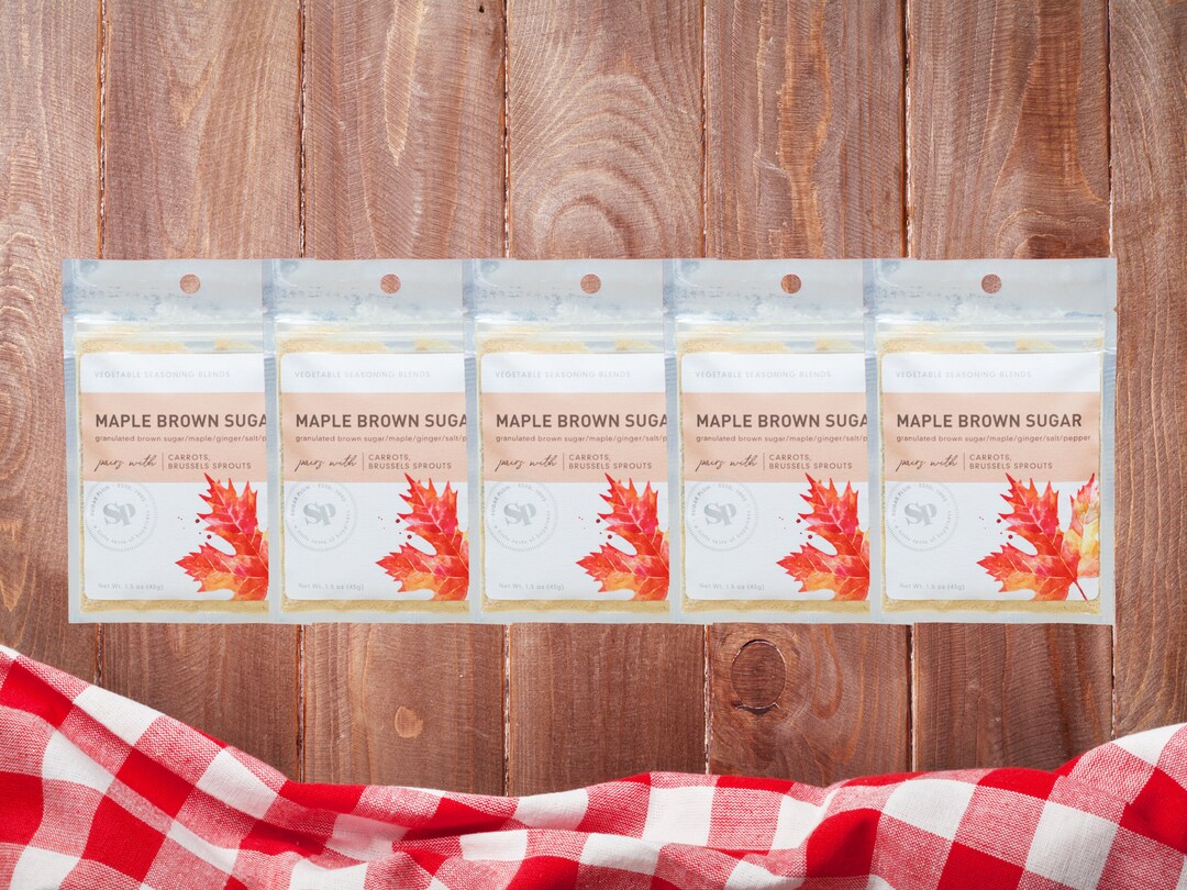Maple Brown Sugar Vegetable Seasonings - 5 Pack - Gourmet Spice Set ...