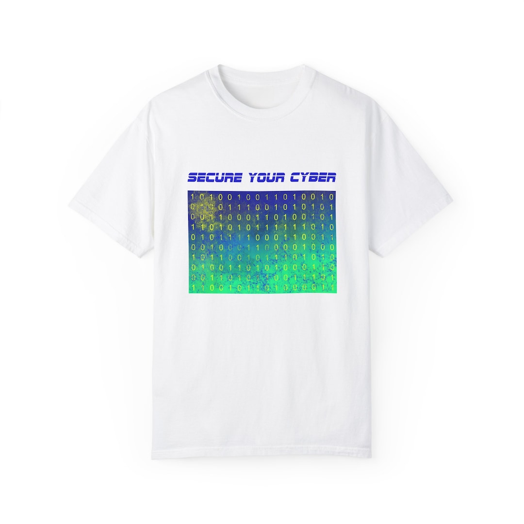 Cybersecurity T-shirt, Binary Code Tee, Tech Fashion, Digital Safety ...