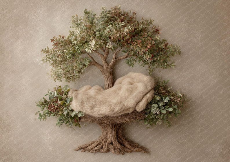 Newborn Digital Backdrop - Tree of Life - Baby Photography Prop - Boy ...