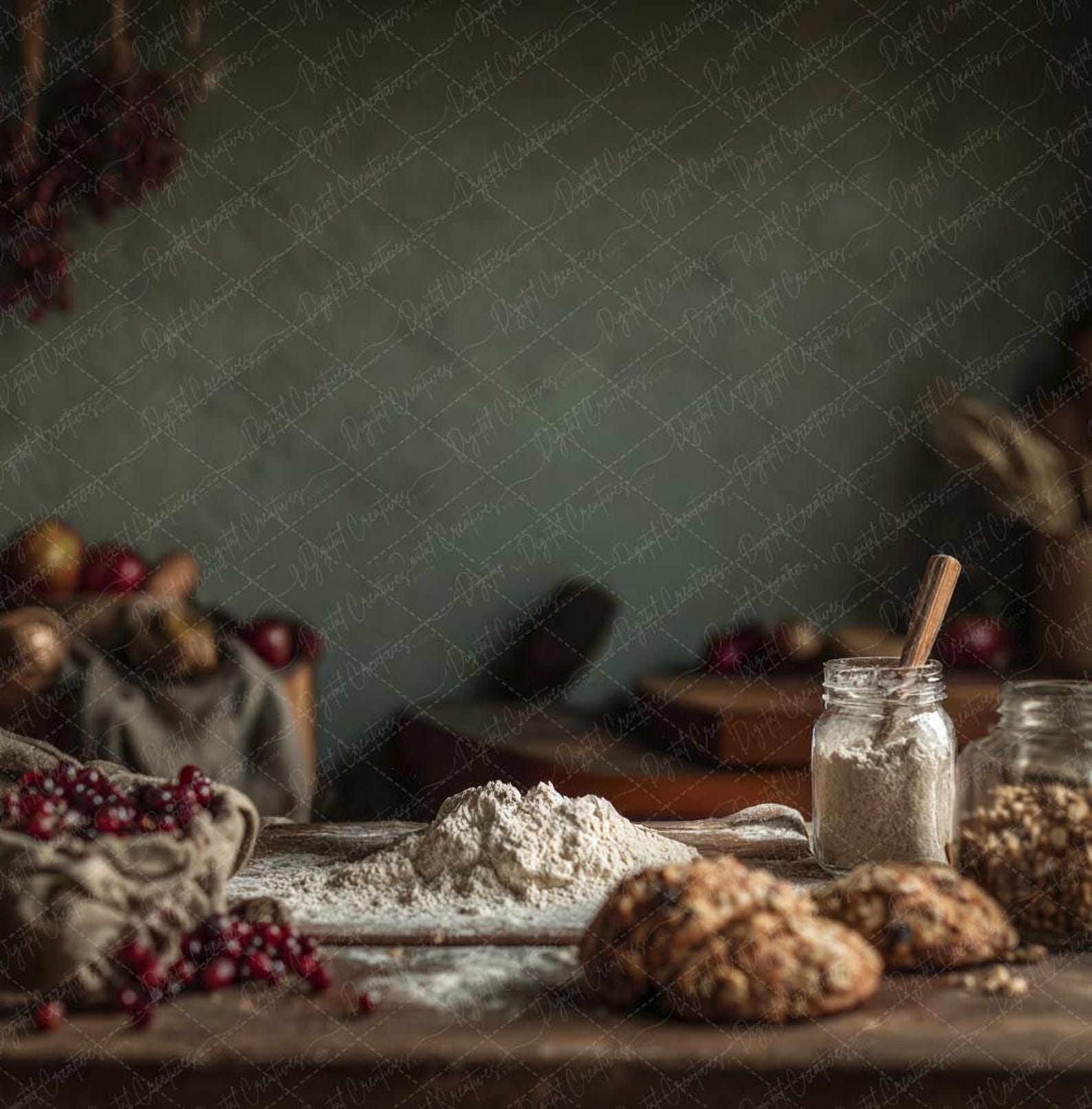 Charming Baker Digital Backdrop for Children Photography | Rustic ...