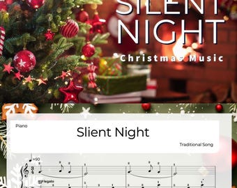 Silent Night Christmas Piano Sheet | Fingerings + 2 PDF Versions ...