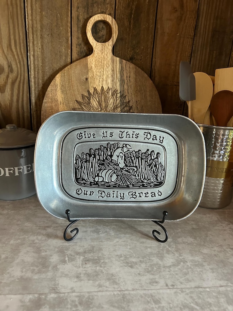 Vintage Wilton Armetale Bread Tray: Lord's Prayer Pewter Platter - Etsy