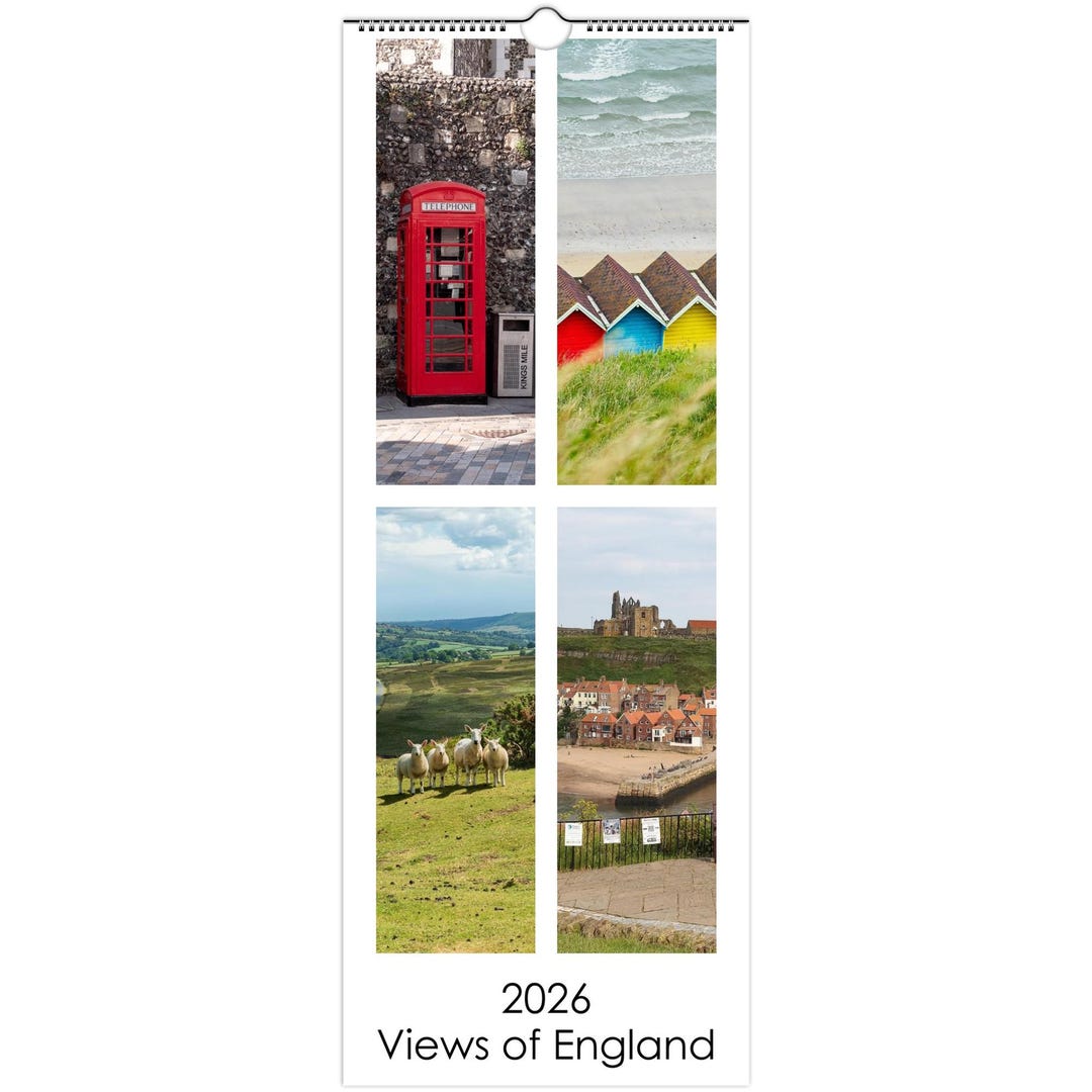 Slim England Calendar 2026 – Wall Calendar With Fine Art Photography ...