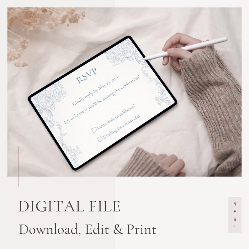 Editable Wedding Invitation Set, Canva Template, Invitation Suite With ...