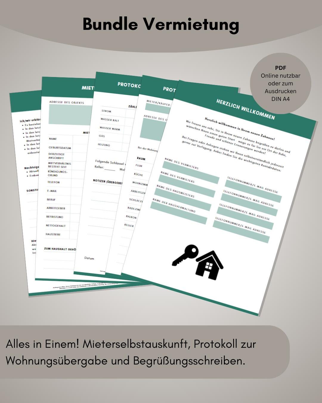 Complete Landlord Bundle PDF | Tenant Self-disclosure, Handover ...