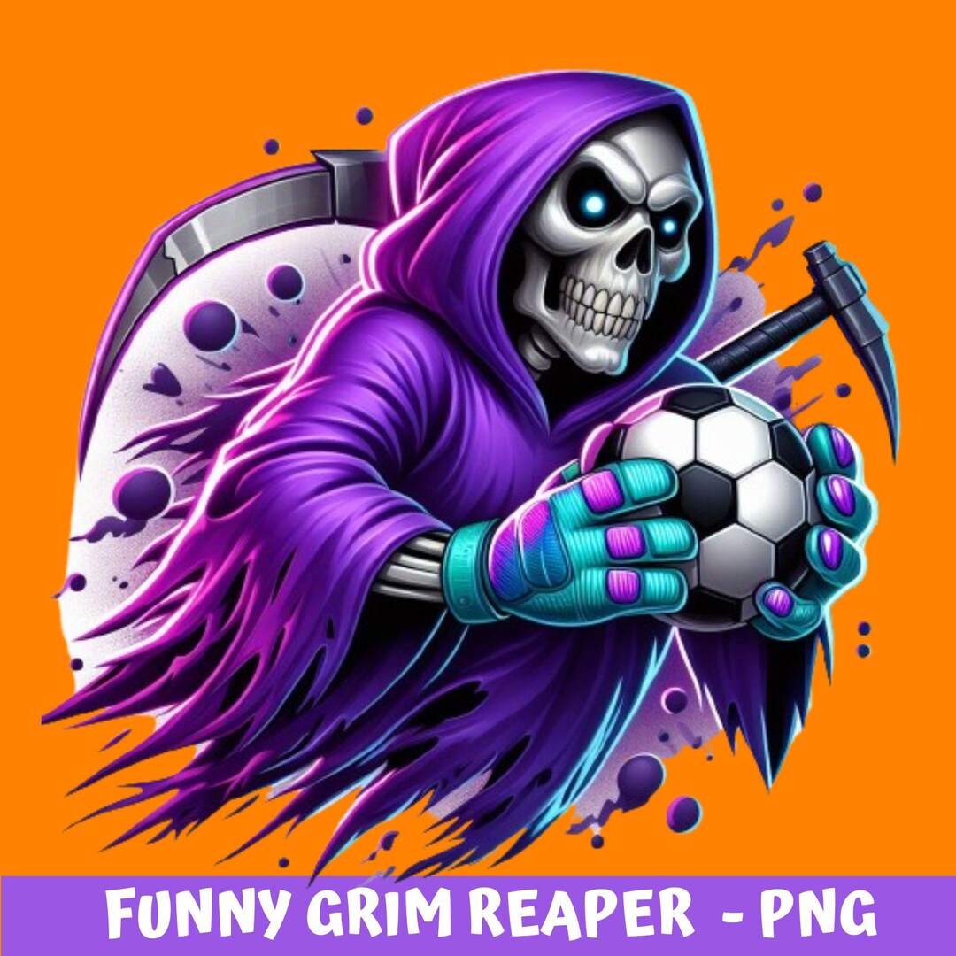 Halloween Grim Reaper Png Funny Soccer Png Soccer Goalkeeper Grim ...