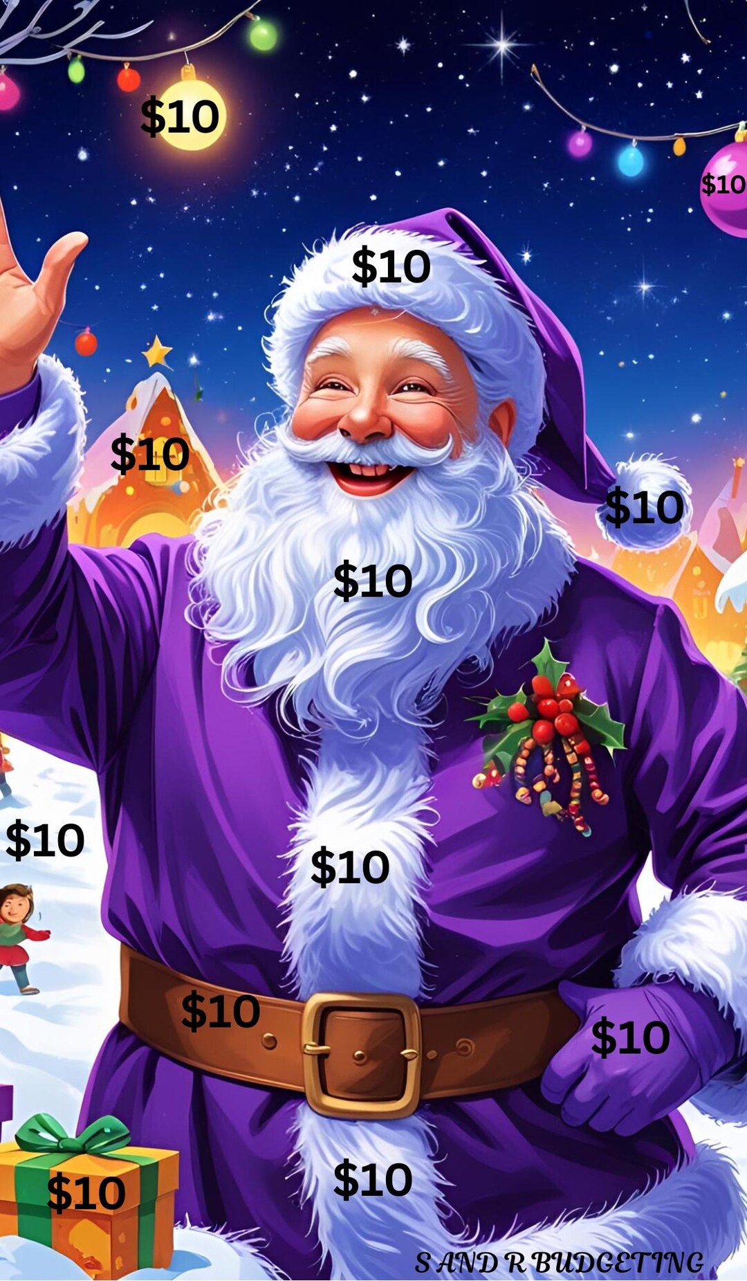 Purple Santa Claus Challenge - Etsy