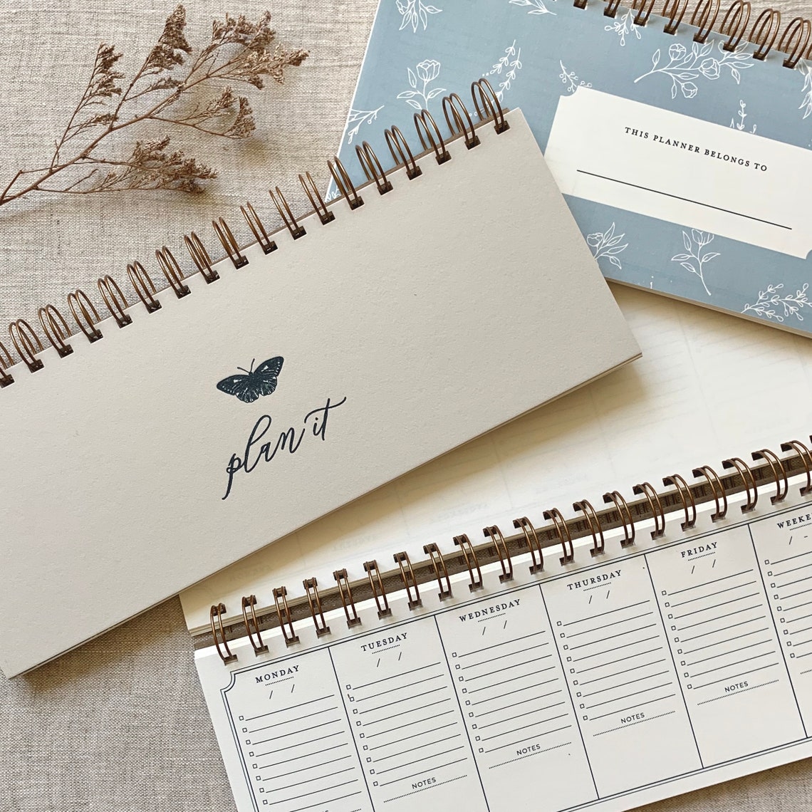 Keyboard Planner // Plan It Planner Floral Planner Desk | Etsy