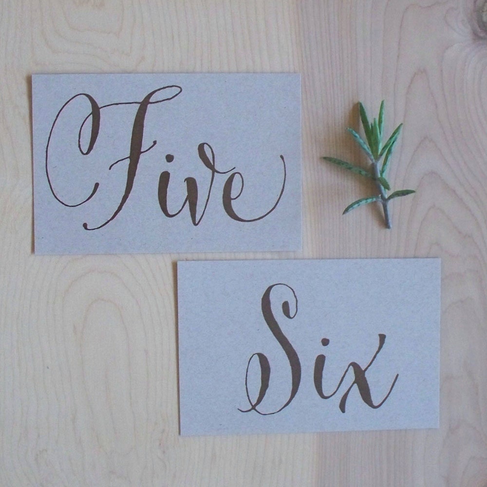 Printable Table Numbers Instant Download Rustic Table - Etsy