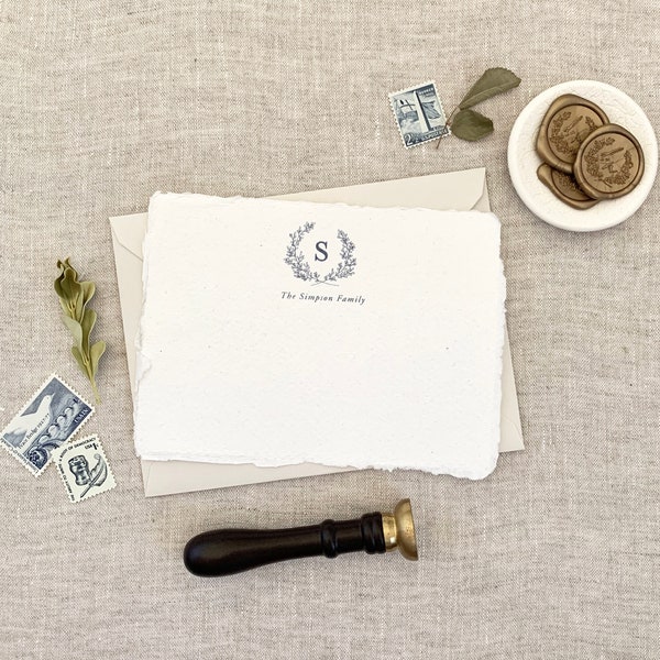 Torn Edge Note Cards - Etsy