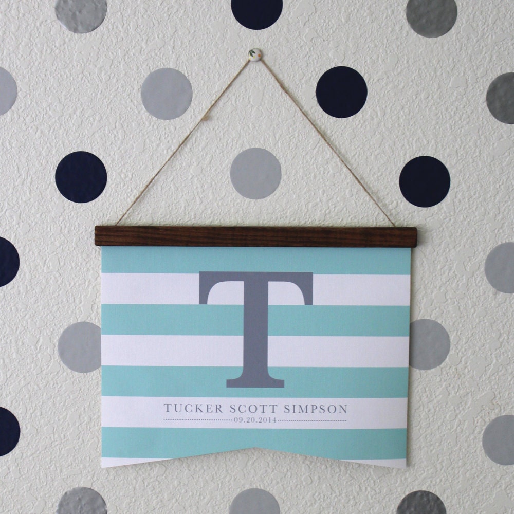 Nursery Decor - Custom Letter Print, Nursery Decoration, Nursery Art ...