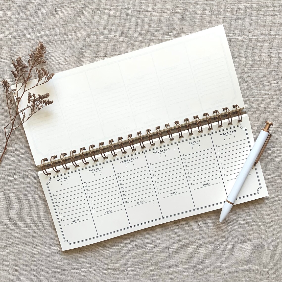 Keyboard Planner // Plan It Planner Floral Planner Desk | Etsy